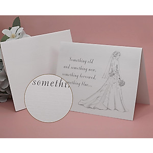 IMOMOTO Sixpence Coin for Bride’s Shoe with Wedding Card, Something Old, Something New, Something Borrowed, Something Blue, and a Sixpence for Her Shoe (1954~1967)