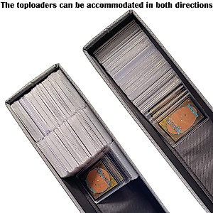 tutata Water Proof Trading Card Storage Box Toploader Storage Box, Baseball Card Storage Box Card Organizer for MTG TCG CCG LCG Cards and Toploaders and Sleeves