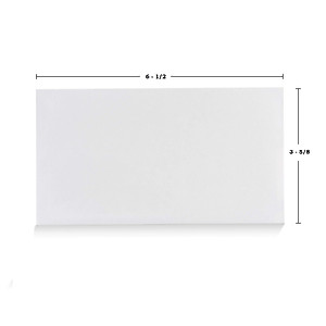 #6 3/4 Security Tinted Self-Seal Envelopes - No Window, Size 3-5/8 X 6-1/2 Inches - White - 24 LB - 100 Count (34600)