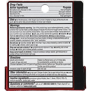 Orajel 4X for Toothache & Gum Pain Severe Gel Tube, No Color, 0.25 Ounce