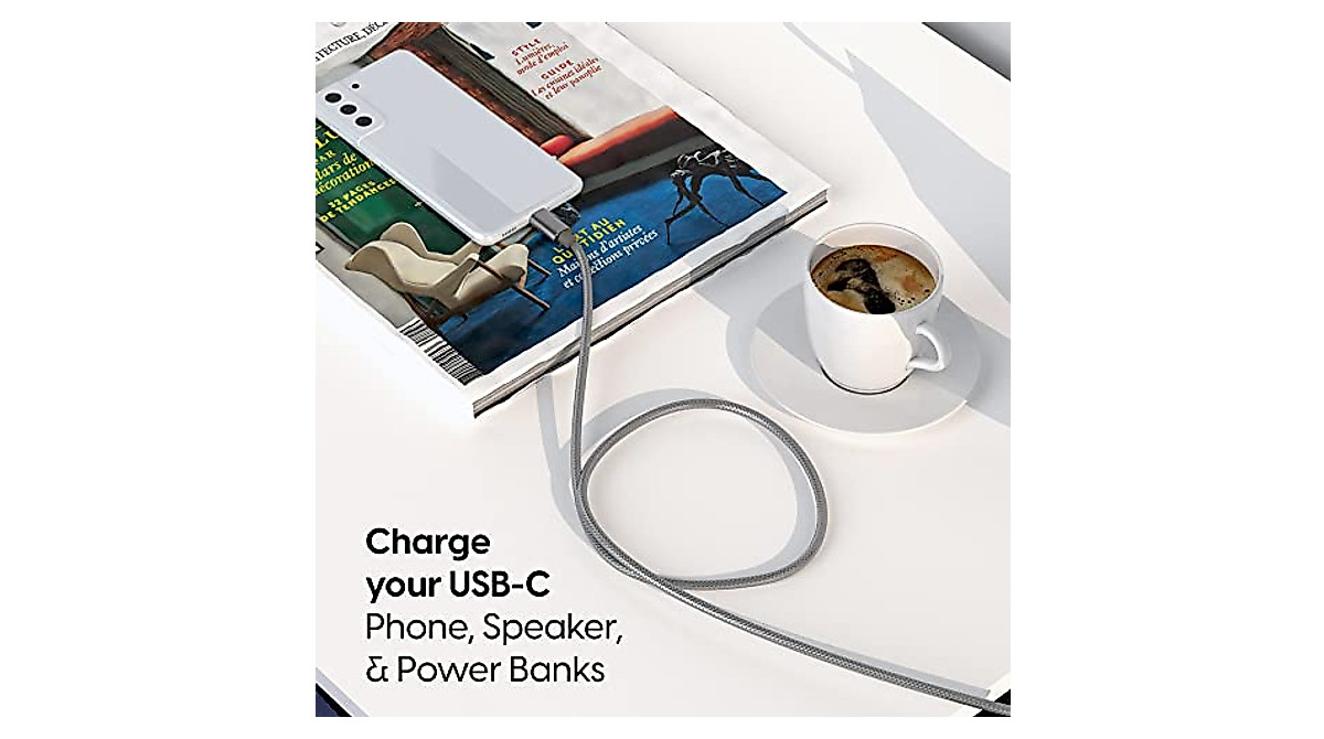 TALK WORKS USB C Cable 10ft Fast Charging for Galaxy & Switch