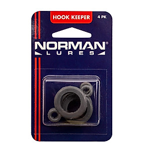 Norman Lures Fishing Rod Hook Keeper, Saves Rod Guides and Cork Handles, Fishing Gear and Accessories, Pack of 4, Assorted