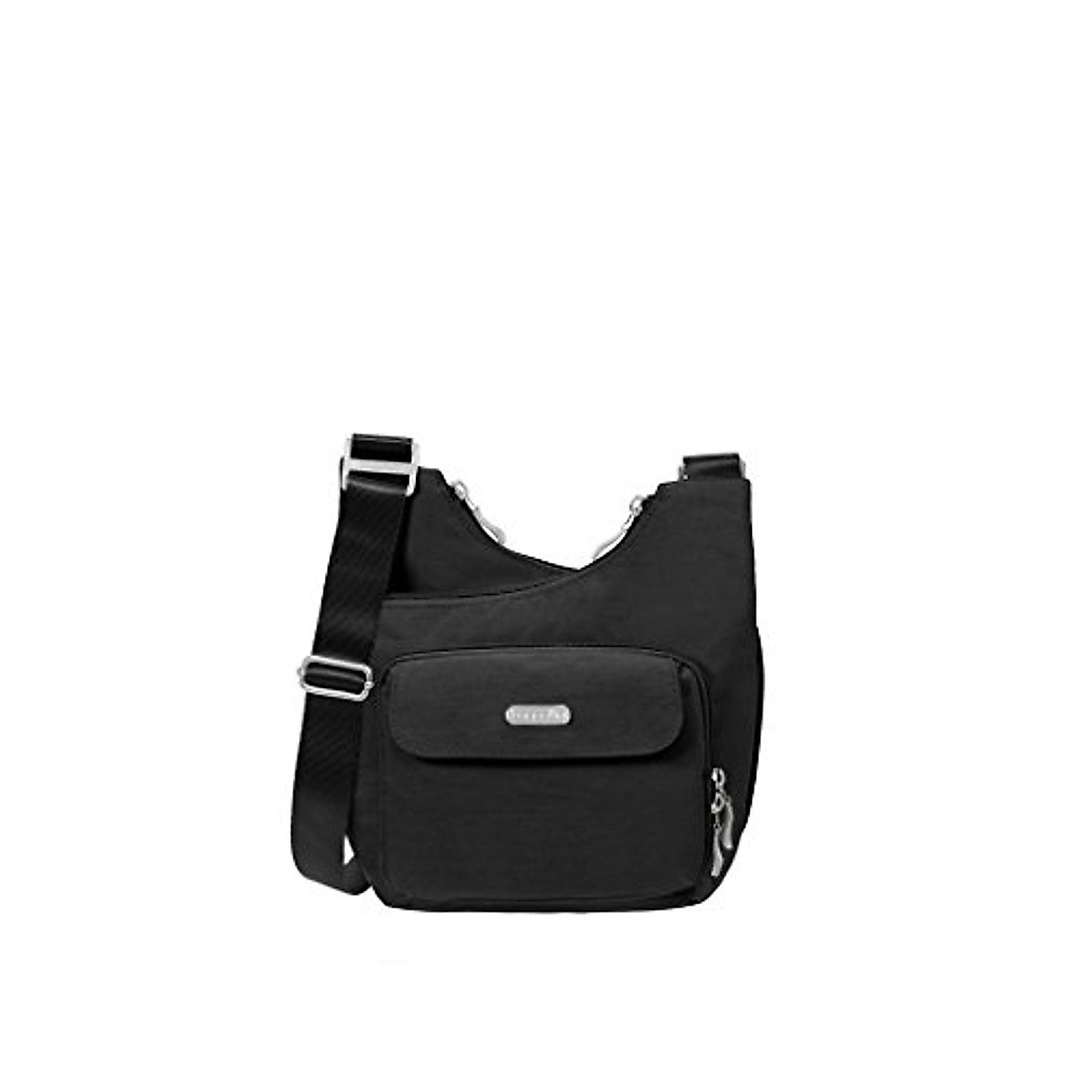 Baggallini Criss Cross Travel Crossbody Bag, Black, One Size