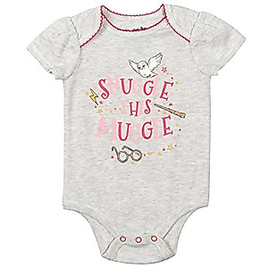 Harry Potter Infant Baby Girls Bodysuit Graphic T-Shirt Mesh Skirt and Leggings 4 Piece Layette Set 18 Months