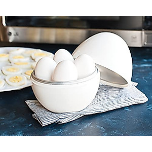 Nordic Ware Microwave Egg Boiler, 4 Capacity, White