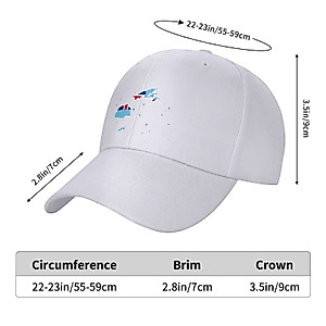 POOEDSO Fiji Terrain Map Baseball Cap Fashion Solid Color Duck Tongue Hat Adjustable Casquette