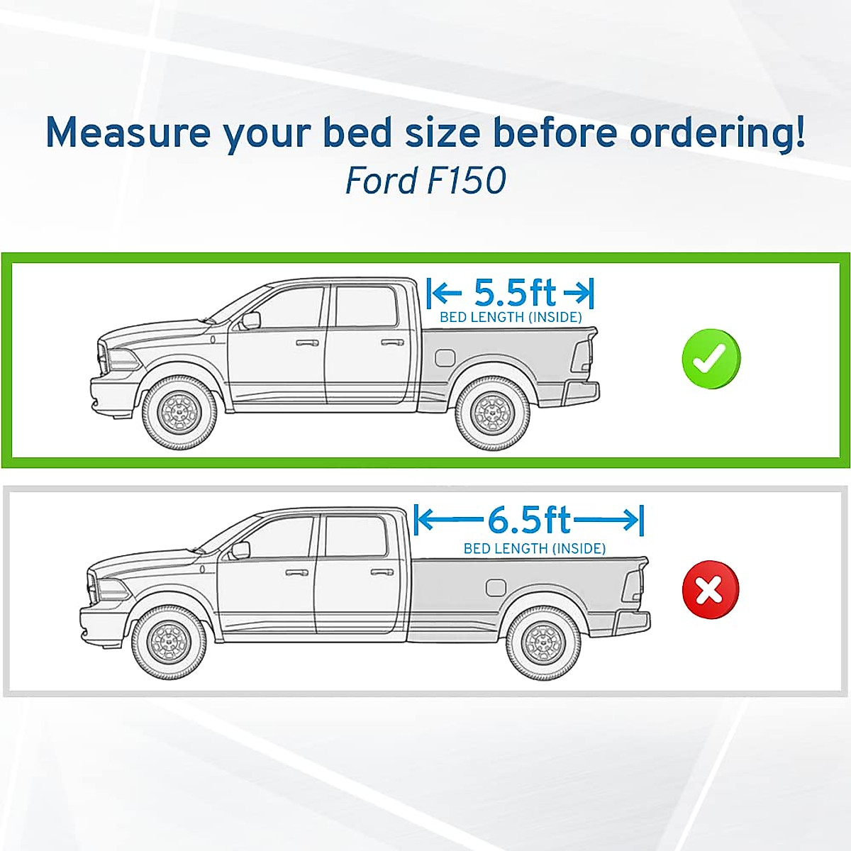 Syneticusa Retractable Hard Tonneau Cover Fits 2004-2024 Ford F-150 (incl. Raptor/Lightning) 5’6” (67”) Truck Bed Matte Black Aluminum Waterproof