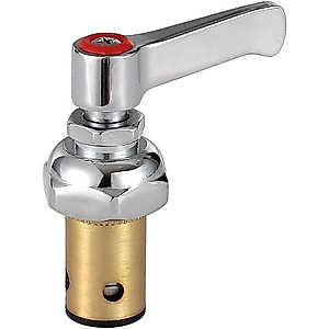 CWM Hot Mode Handle Stem Replacement Assembly,Hot Side Brass Cartridge for CWM Commercial Sink Faucet,1 Pcs