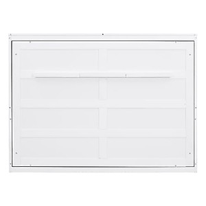 CJLMN Muti-Functional Design Full Size Murphy Bed Wall Bed with Space-Saving,Hide a Bed on a Cabinet,for Guest Room Home Office (White)
