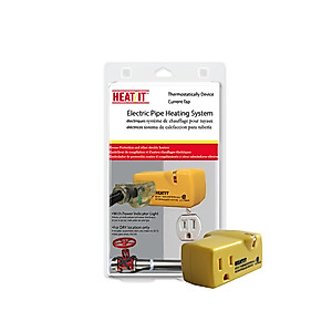 HEATIT ET-21 2-Piece Set Freeze Thermostatically Controlled Outlet On at 38F /Off at 50F