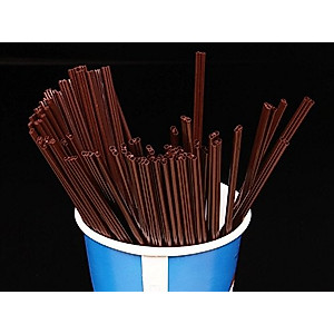 Wowlife 5.9 inch/6.8inch Disposable Two-place Sucker Straws Stirrer Coffee Drinking Straws