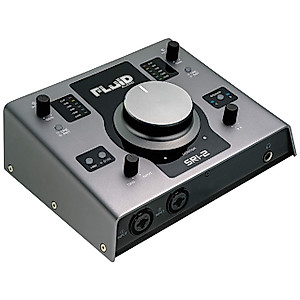 Fluid Audio SRI-2 : 2x2 USB desktop wedge w/24-bit/192kHz + 48v Phantom Power + 2X stereo monitor outputs + 2X Class A mic pres + Giant volume knob