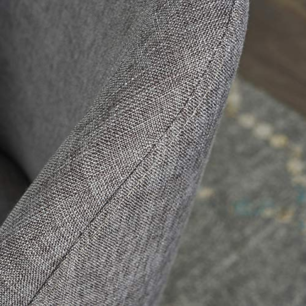 Christopher Knight Home Anastasia Fabric Dining Chairs, 2-Pcs Set, Light Grey / Light Walnut