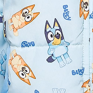 Bluey Bingo Toddler Boys Zip Up Fashion Winter Coat Puffer Jacket 3T Blue