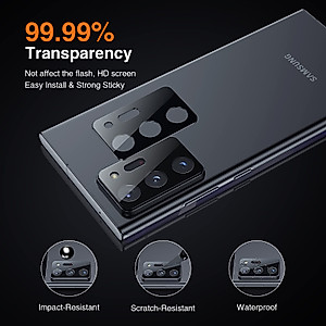 LK 2 Pack for Samsung Galaxy Note 20 Ultra Screen Protector [Not Glass] with 2 Pack Camera Lens Protector, Bubble Free Screen Protector for Note 20 Ultra