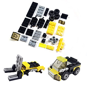 Holydeck 8 Pack Easter Eggs with Vehicle Building Blocks for Kids Assembly Building Cars,Great for Easter Party Favors,Easter Basket Stuffers,Goodie Bags