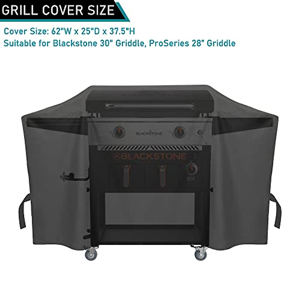 ZJYWSCH Griddle Cover for Blackstone Culinary 30" Griddle 1901 1934 2092 2163, Blackstone 28" ProSeries Griddle 1785 1855 1858 2007 2080 2104 2152 Griddle Grill Cover Heavy Duty Waterproof