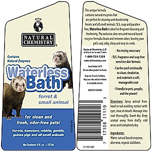 Natural Chemistry Natural Waterless Bath for Ferrets and Small Animals, 8-Ounce