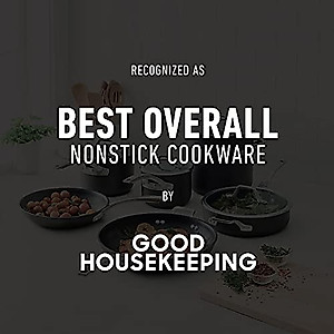 Calphalon 10-Piece Pots and Pans Set, Nonstick Kitchen Cookware with Stay-Cool Stainless Steel Handles, Dishwasher and Metal Utensil Safe, PFOA-Free, Black