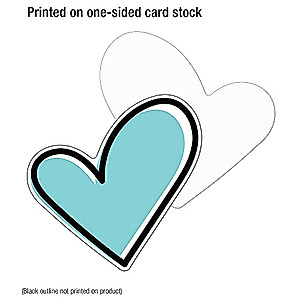 Carson Dellosa Kind Vibes 12-Piece Extra Large Heart Bulletin Board Cutouts, Heart Cutouts for Bulletin Board, Colorful and Black and White Classroom Cutouts, Valentines Heart Cutouts for Classroom