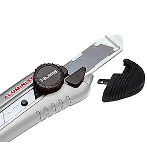 TAJIMA Utility Knife - 1" 7-Point Rock Hard Magazine Snap Blade Box Cutter with Dial Lock & 3 Rock Hard Blades - AC-701S