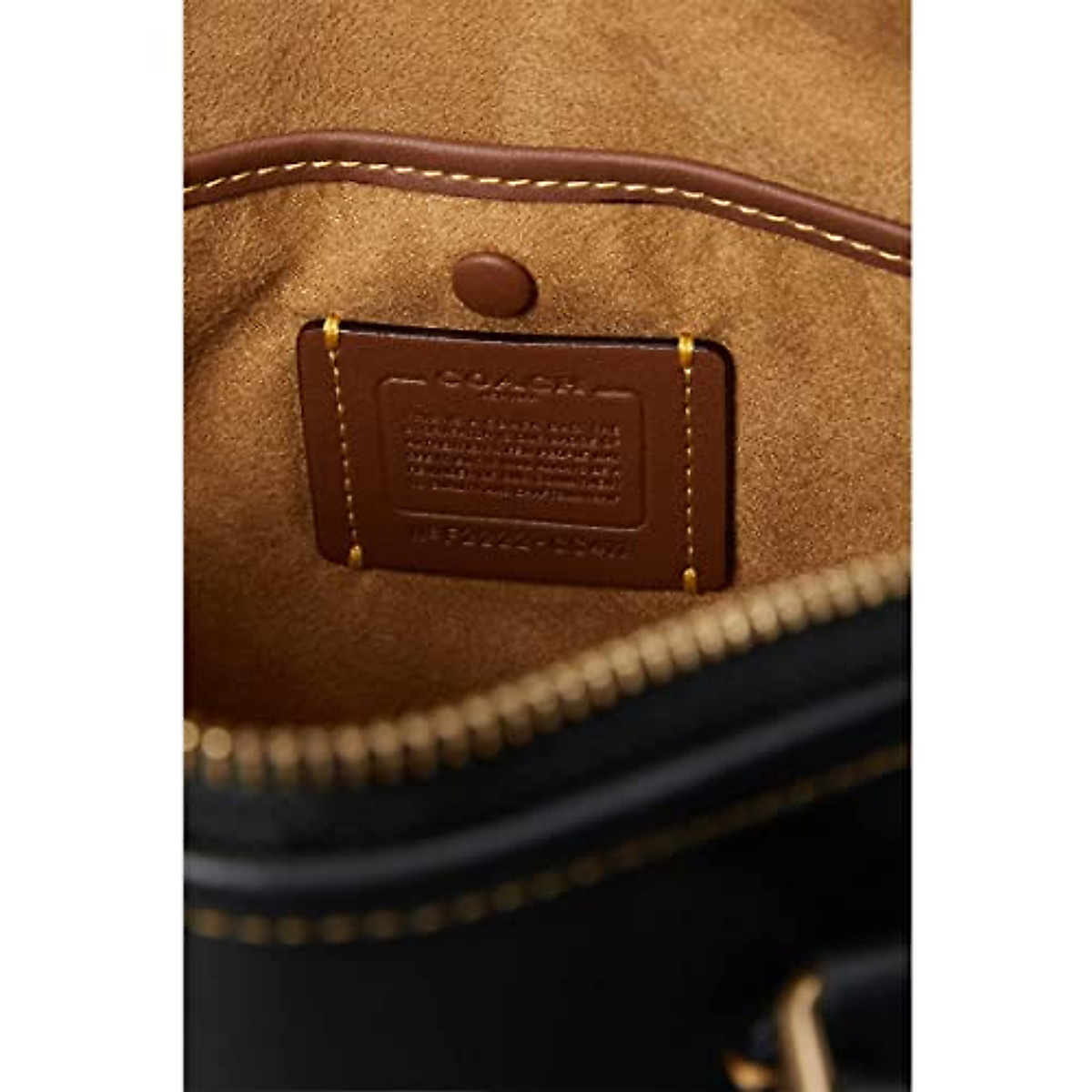 COACH Color-Block Leather Revel Bag Black One Size