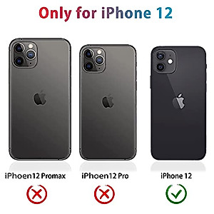 Diverbox for iPhone 12 case [Shockproof] [Dropproof] [Tempered Glass Screen Protector],Heavy Duty Protection Phone Case Cover for Apple iPhone 12 (12-Black-3in1)