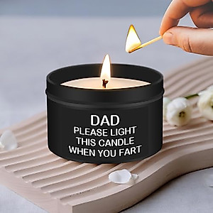 Father's Day Gifts from Daughter Son Wife Kids, Funny Fathers Day Dad Gifts for Dad Step Dad Bonus Dad New Dad Grandpa Men Gifts, Daddy Gift Ideas Gag Cool Gifts for Dads, Happy Fathers Day Candle