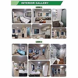 Container Tiny Home, Luxury Modern Prefab Insulated Home, Mobile Expandable Tiny House for Living with Customizable Design, Waterproof, Two & Three Room Options, Available in 20ft, 40ft Sizes