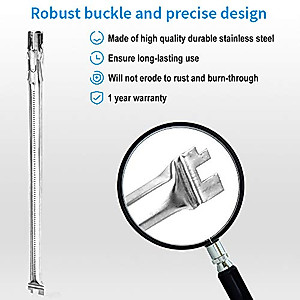 62752 3 Burner Tubes Set for Weber Genesis 300 Series (2011-2016) 19 1/2 inch, Genesis E310 E320 E330 S310 S320 S330 Stainless Steel Gas Grill Burner with Front Control Panel