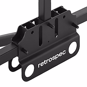 Retrospec Lenox Car Hitch Mount Tray Bike Rack w/ 2-inch Receiver - 2 Bicycle Carrier - Class II or III Trailer Hitch, Black