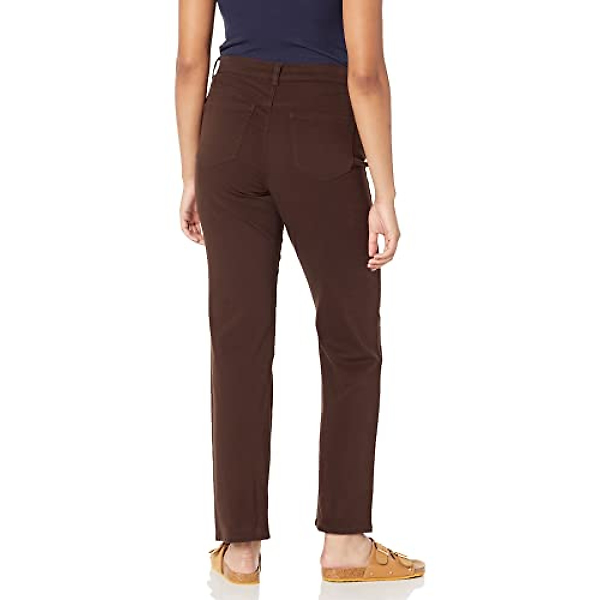 Gloria Vanderbilt Women's Amanda Classic High Rise Tapered Jean Standard, Coffee Roast-ds, 6 Short
