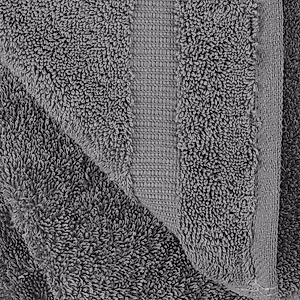 Towel Bazaar Premium Cotton Super Soft and Absorbent Turkish Towels (8-Piece Towel Set, Gray)