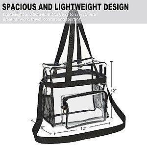 Clear Bag Stadium Approved Clear Mini Backpack Heavy Duty Cold-Resistant Transparent PVC Backpack with Work, Security Travel & Stadium