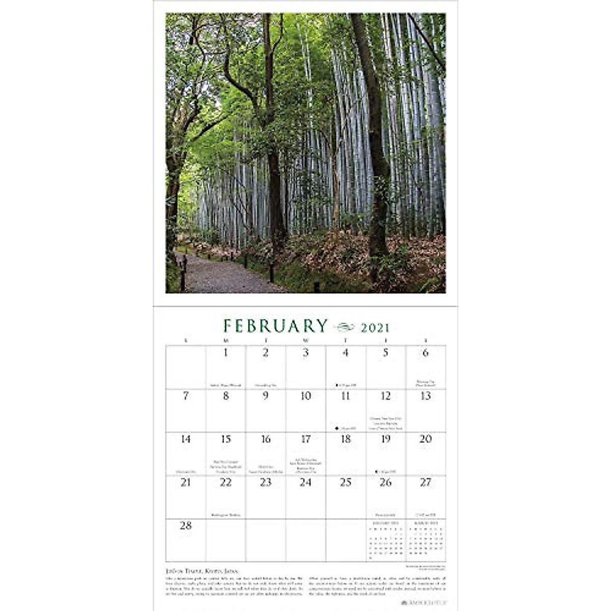 Gardens of the Spirit 2021 Calendar