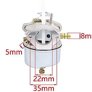 631954 Carburetor for Tecumseh 632371 632371A H70 & HSK70 7hp ARIENS TORO SNOWKING Snow Thrower Blowers Tillers Go-Karts - Replaces Tecumseh 632371 Carburetor (631954)