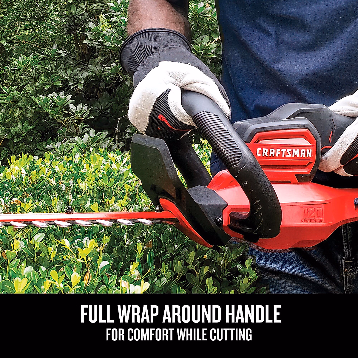 CRAFTSMAN V20 Cordless Hedge Trimmer, 22 inch, Bare Tool Only (CMCHTS820B)