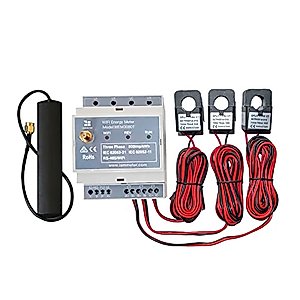 IAMMETER,Bi-Directional,Din Rail,Monitor Solar PV,Power Usage Monitor,Home-Assistant,Modbus TCP/RTU, Three Phase Energy Meter, Net Energy metering, WiFi,Split Phase,150A,60Hz,CE,FCC