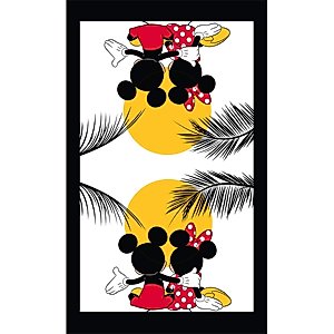 Disney Kitchen Towel Single Mickey Minnie Sunset Multi