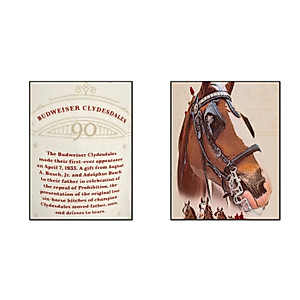 Budweiser 2023 90th Anniversary Limited Edition Clydesdale Holiday Collectors Stein #44 - Ceramic Beer Mug Christmas Gift