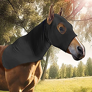 Harrison Howard Lightweight Breathable Stretch Hood for Horse