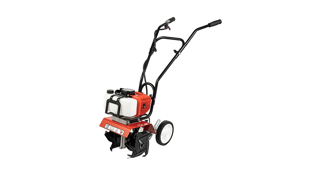 PIAOCAIYIN Gas Mini Tiller Cultivator, 52cc 2-Stroke Rototiller Gas ...