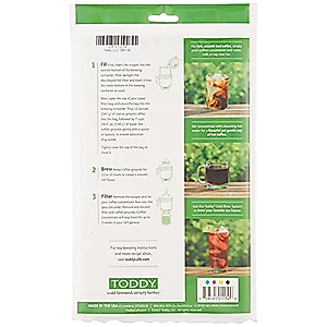 Toddy - THMPF20 Toddy Paper Filter Bags, Home Model Filters, Natural, Pack of 20