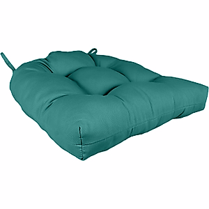 College Covers Everything Comfy Indoor/Outdoor Seat Patio D Cushion, 1 Count (Pack of 1), Teal