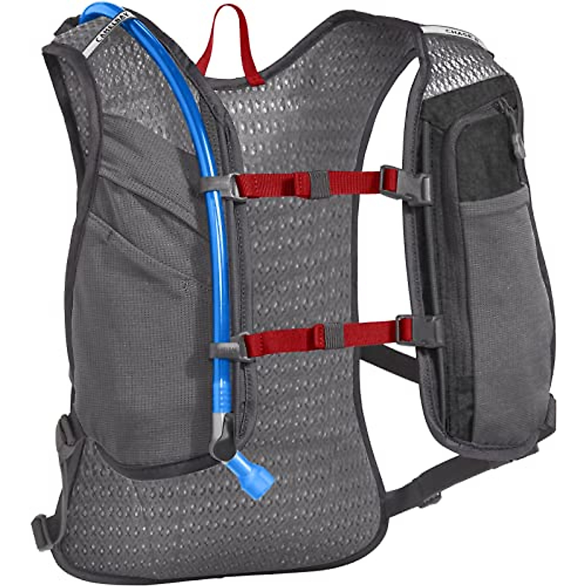 CamelBak Chase 8 Limited Edition Bike Vest with 2L Fusion Hydration Bladder - Heather Grey/Racing Red