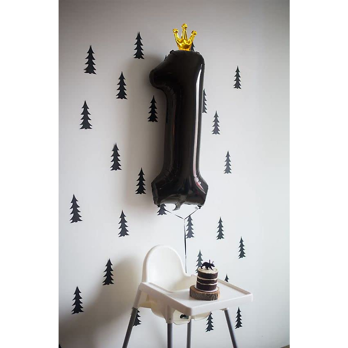 Number 1 Balloons for First Birthday, 40 in, Wild One Giant Balloons, Baby Girl Boy 1st Birthday Decorations,1 16 18 21 Birthday Balloons