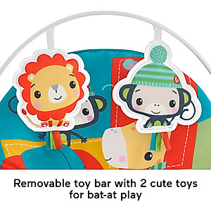 Fisher-Price Infant-to-Toddler Rocker – Jungle Blocks, portable baby rocking chair with toys for soothing or play [Amazon Exclusive]