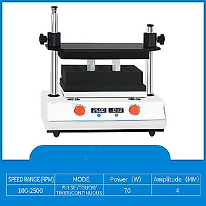 HFBTE Multi-Tube Vortex Mixer Lab Vortexer Mixer Laboratory Ink Glue Blood Vortexer Shaker Instrument with DC Brushless Motor Speed Range 100 to 2500 RPM Foam Rack 50xφ9mm Test Tube φ9-φ13mm 2ml-5ml