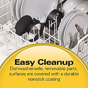 Hamilton Beach Breakfast Sandwich Maker with Egg Cooker Ring, Customize Ingredients, Perfect for English Muffins, Croissants, Mini Waffles, Dorm Room Essentials, Red (25476)