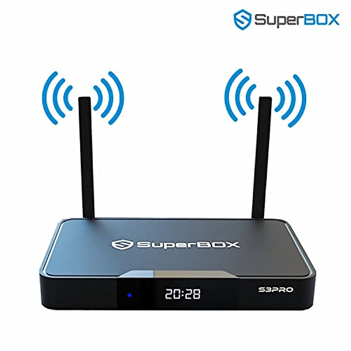 Authorized Seller 2023 Newest Super Box S3 PRO TV Box with Voice Remote，Detailed Install Instructions (2GB RAM + 32GB ROM)